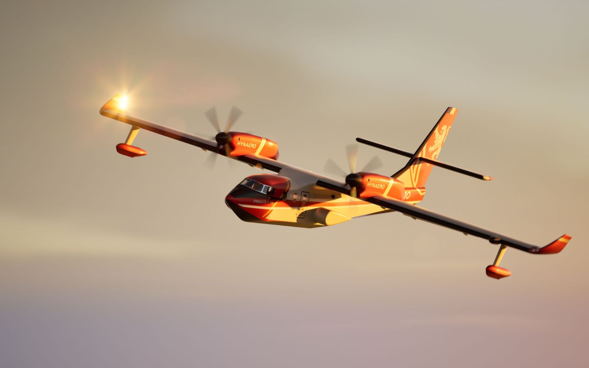 HYNAERO | Amphibious Aerial Firefighter Aircraft made in France